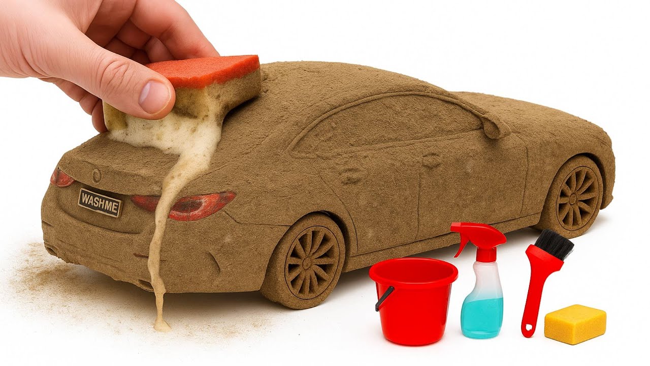 Super Realistic Cleaning of a 1:18 BMW i5 M60 After an Extreme Off-Road ...