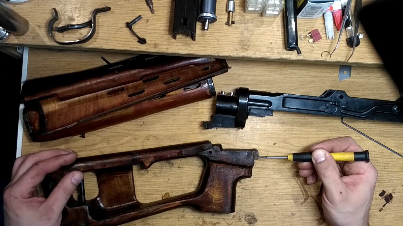 Swd A&K: wpasowanie drewien z palnego / svd and woods of firearm - YouTube