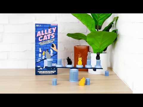 Remove pieces without causing chaos! - Alley Cats Stacking Game - YouTube
