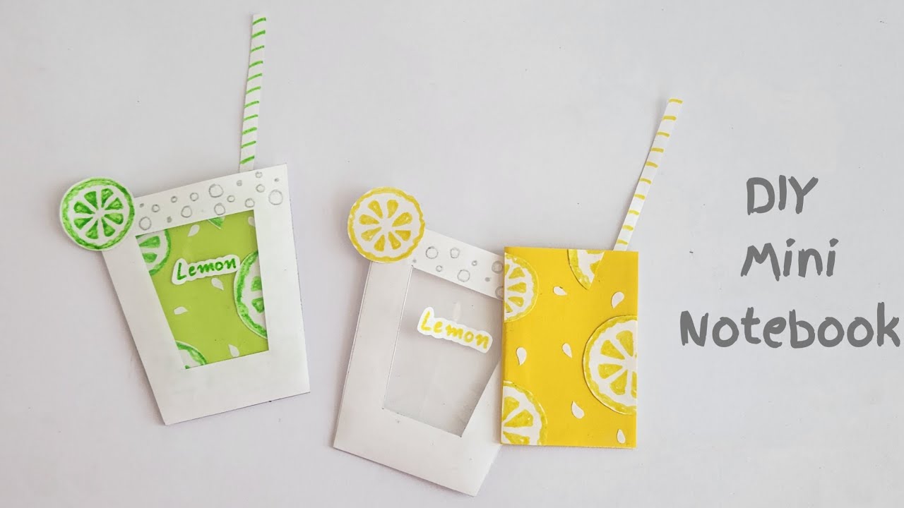 Mini Notebook DIY | Pocket Notebook making School Craft | Mini Notebook ...
