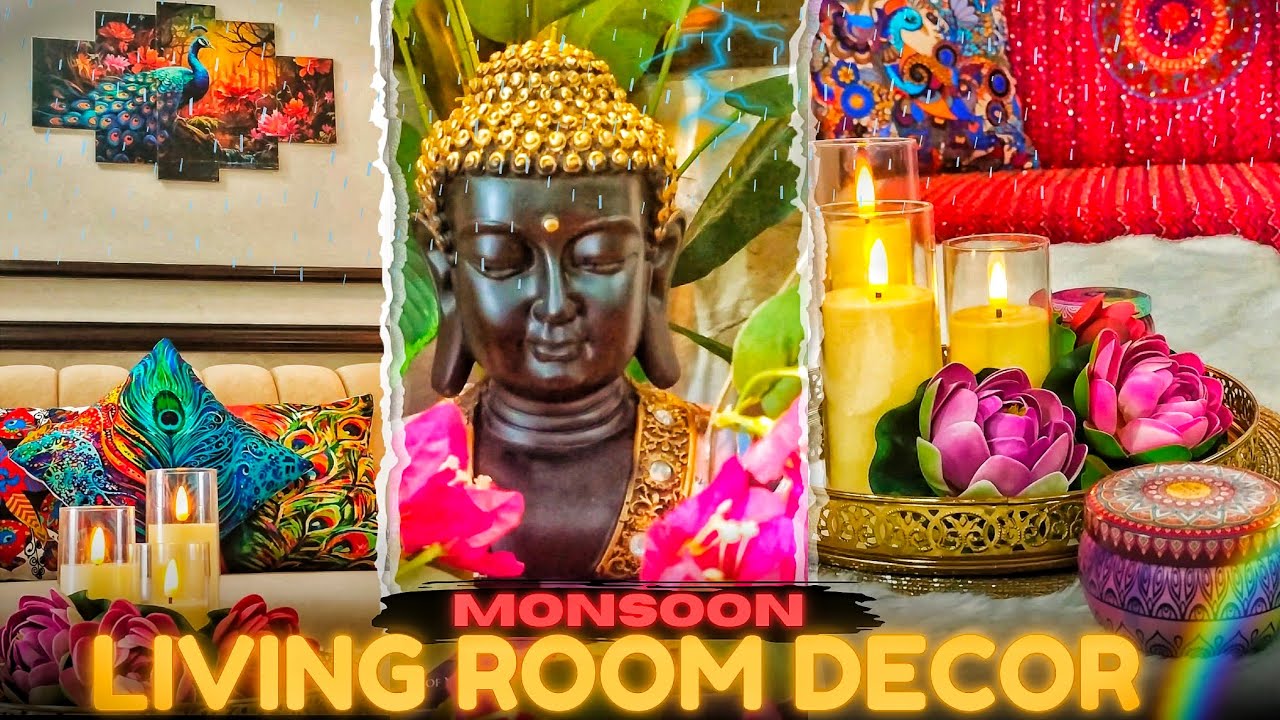 Living Room Makeover | Monsoon Living Room | Peacock Theme Based ...