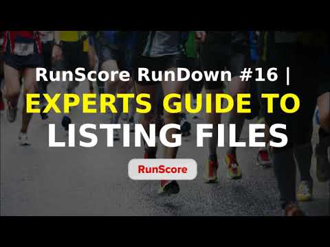 RunScore Rundown #16 | Experts Guide To Listing Files - YouTube