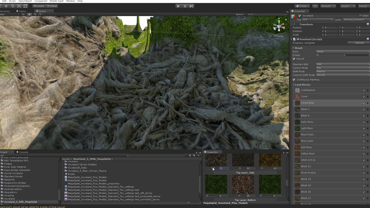 Megasplat And Voxeland With Real Displacement Textures - YouTube