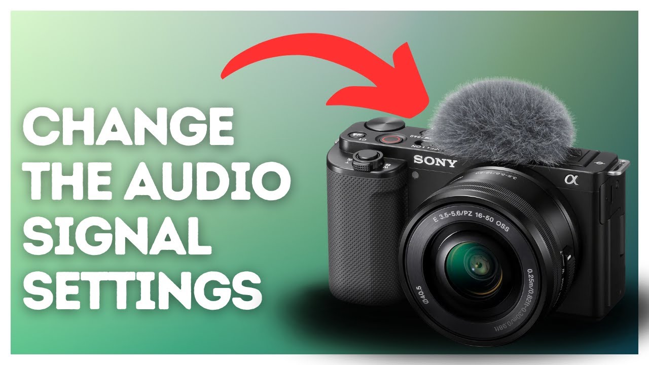 How to change the audio signal settings on Sony ZV-E10? - YouTube