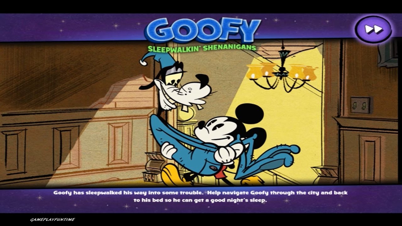 Goofy Sleepwalking Shenanigans Full Episode Game for Kids - Disney ...