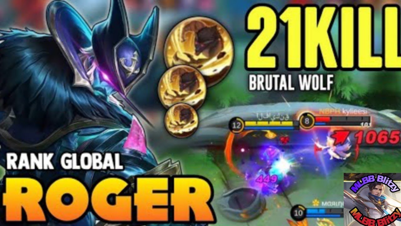 Roger Best Gameplay |Rank Game| Mlbb Blitzy | Moblie Legends - YouTube