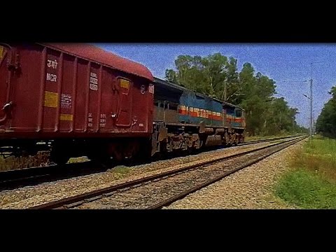 NWR's भगत की कोठी WDG#12457 Working Hard with Long BCNHL Rake Under HOT ...