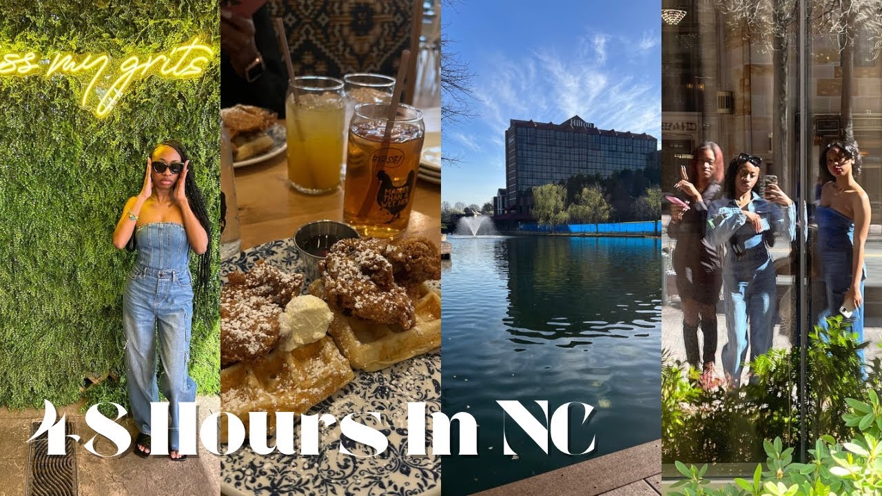 48 hours in NC | Charlotte NC vlog 2024 +spring break 2024 & brunch in ...