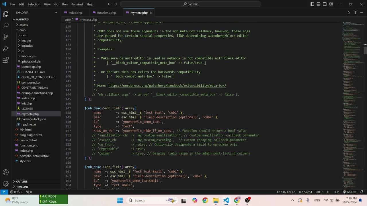 WordPress Theme Development Bangla Tutorial | CMB2 Setup - YouTube