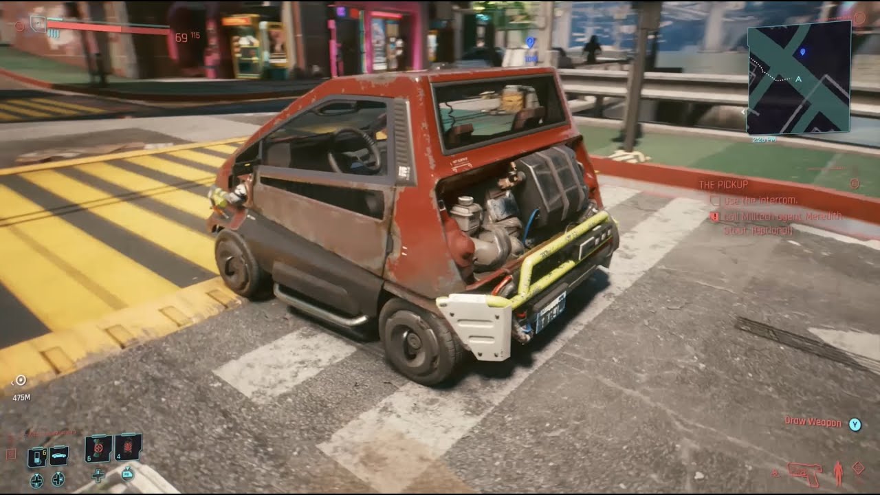 The SMALLEST car in the game CYBERPUNK 2077 - YouTube