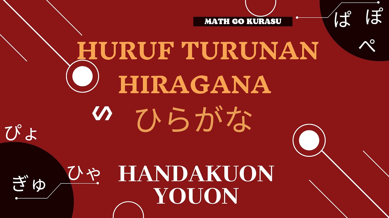 Belajar Huruf Hiragana Lengkap | HANDAKUON dan YOUON - YouTube