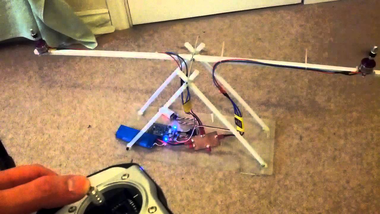 Quadcopter test rig - YouTube