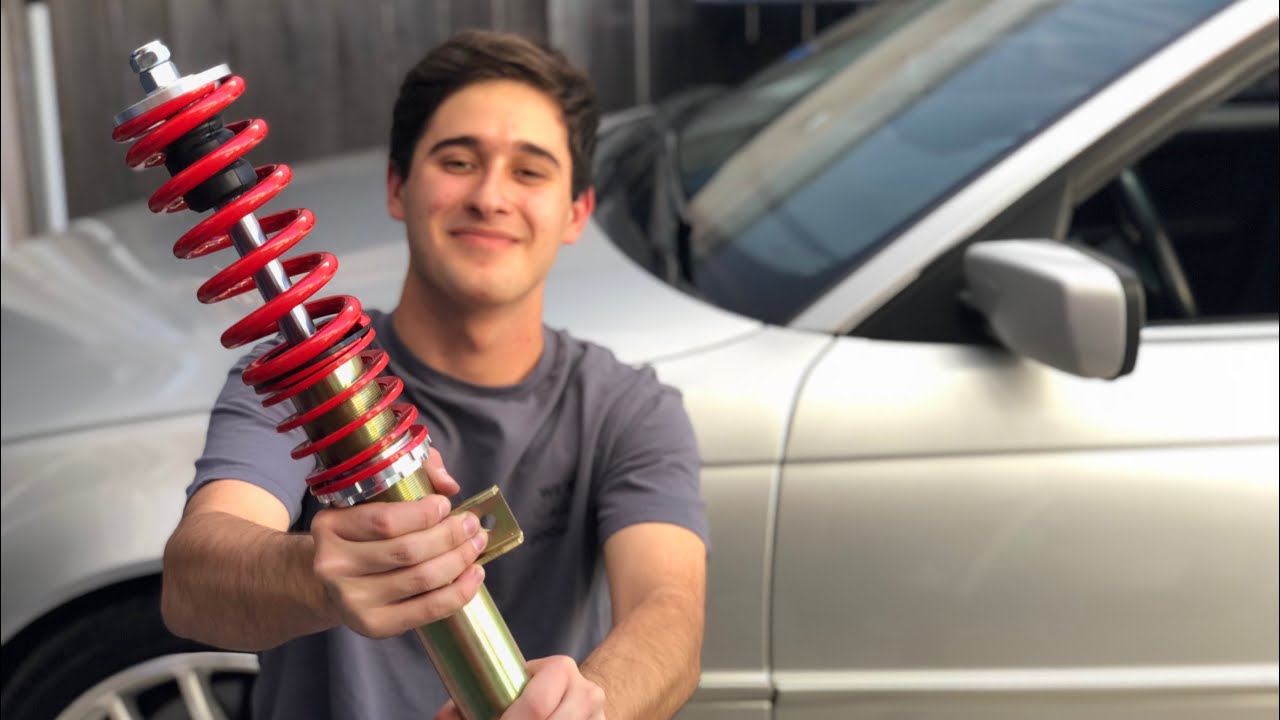 ECS Street Coilover Install | BMW E46 - YouTube