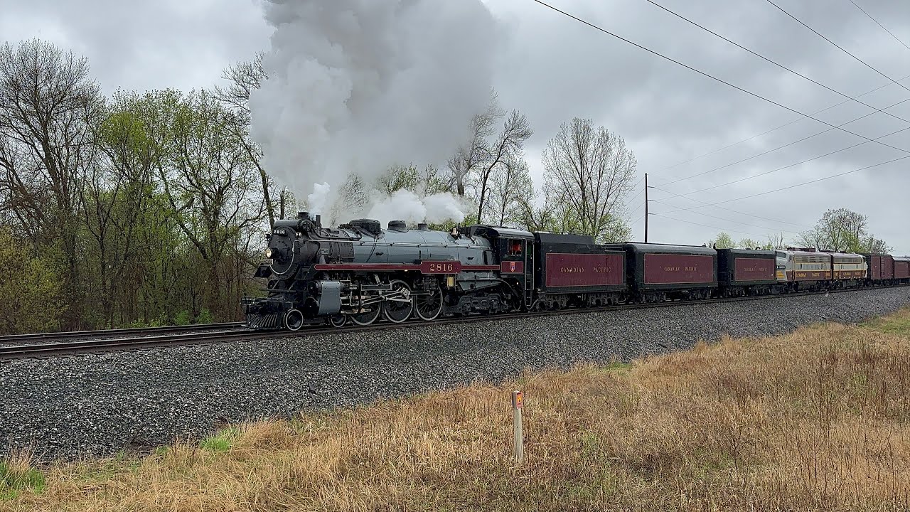 The Empress: CP 2816 Steam Train Departs Buffalo, Minnesota on The ...
