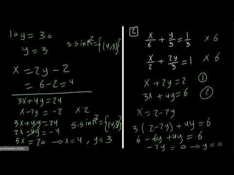 1-3 [Prep 3 2nd Term] Solving Two Equations In First Degree In Two Variables Algebraically - YouTube