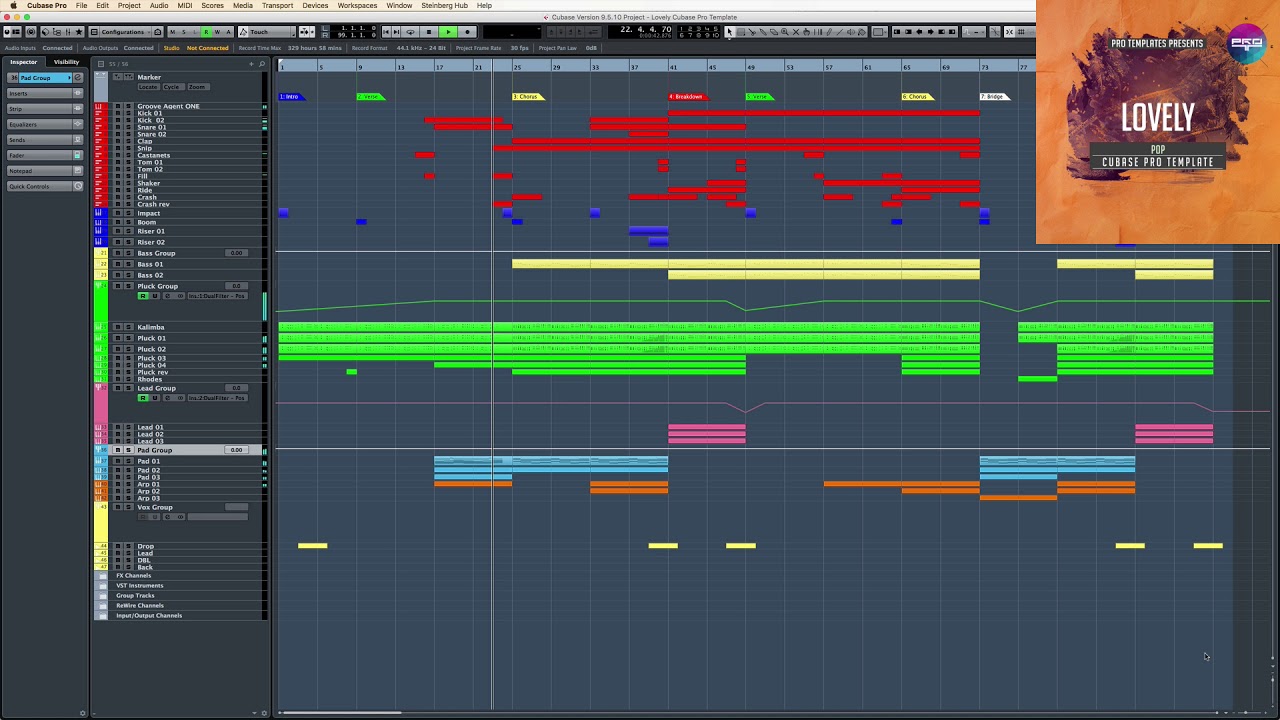 Pop Cubase Pro Template Lovely - YouTube