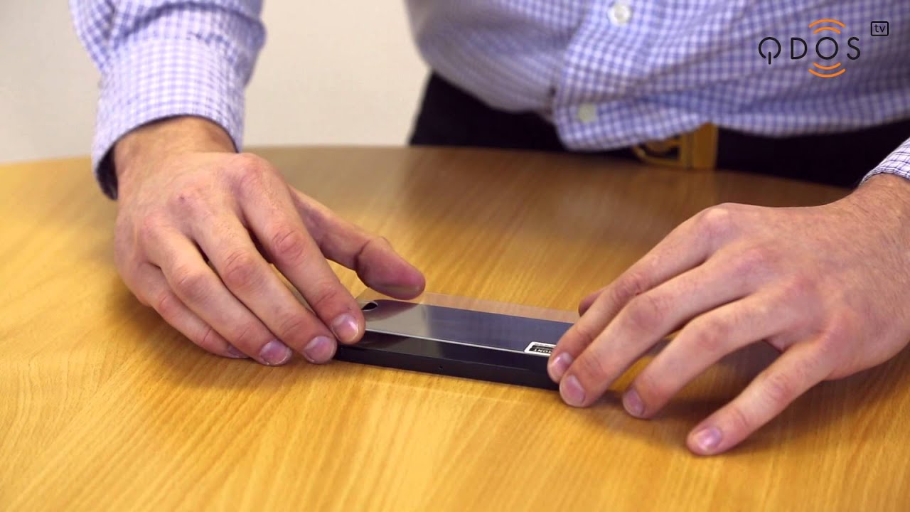 QDOS Sound Opti-guard screen protector installation tutorial - YouTube