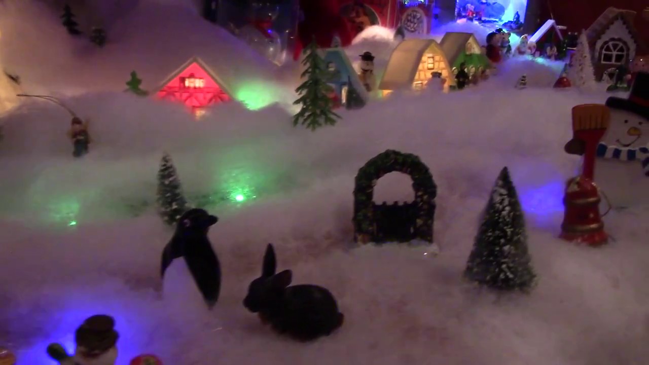 Alpine Christmas Village Display - YouTube