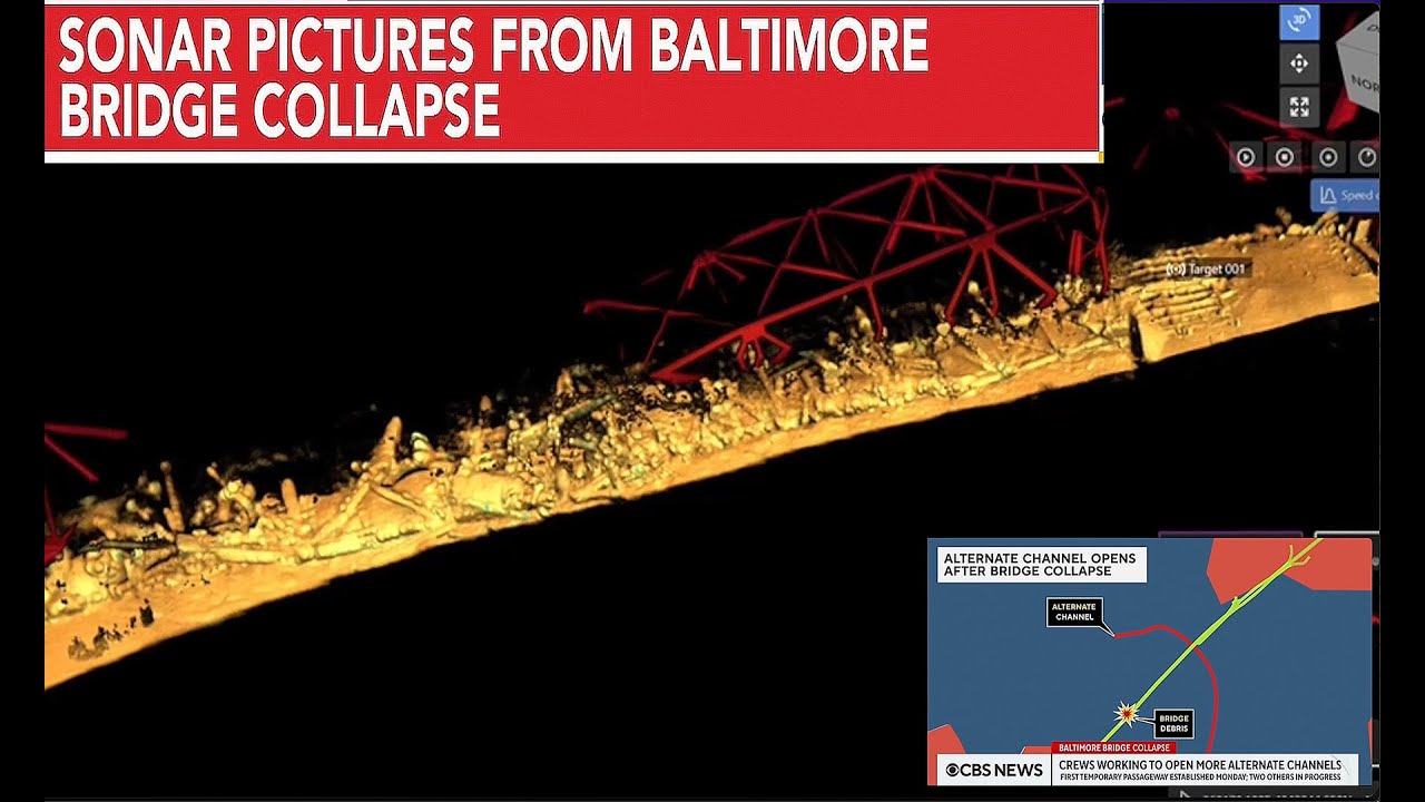 NEW SONAR PICTURES FROM BALTIMORE FRANCIS SCOTT KEY BRIDGE COLLAPSE ...