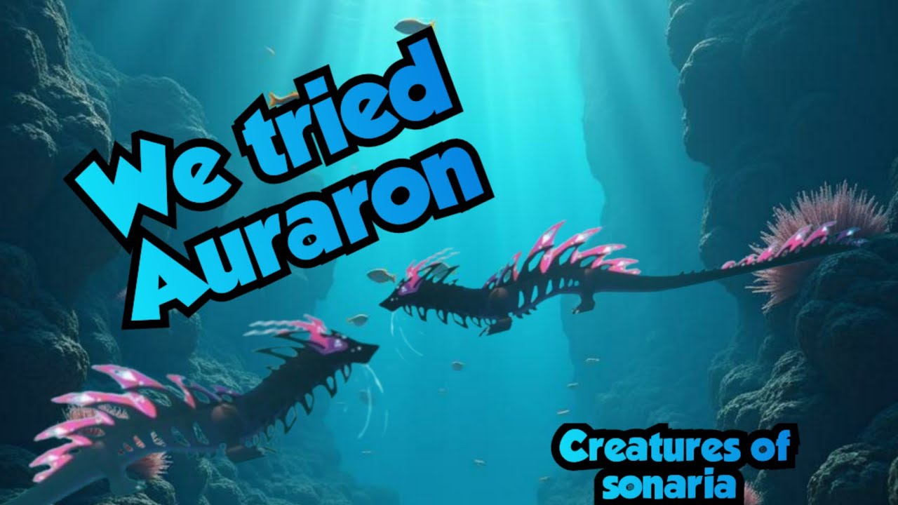 We tried the Auraron | creatures of sonaria - YouTube