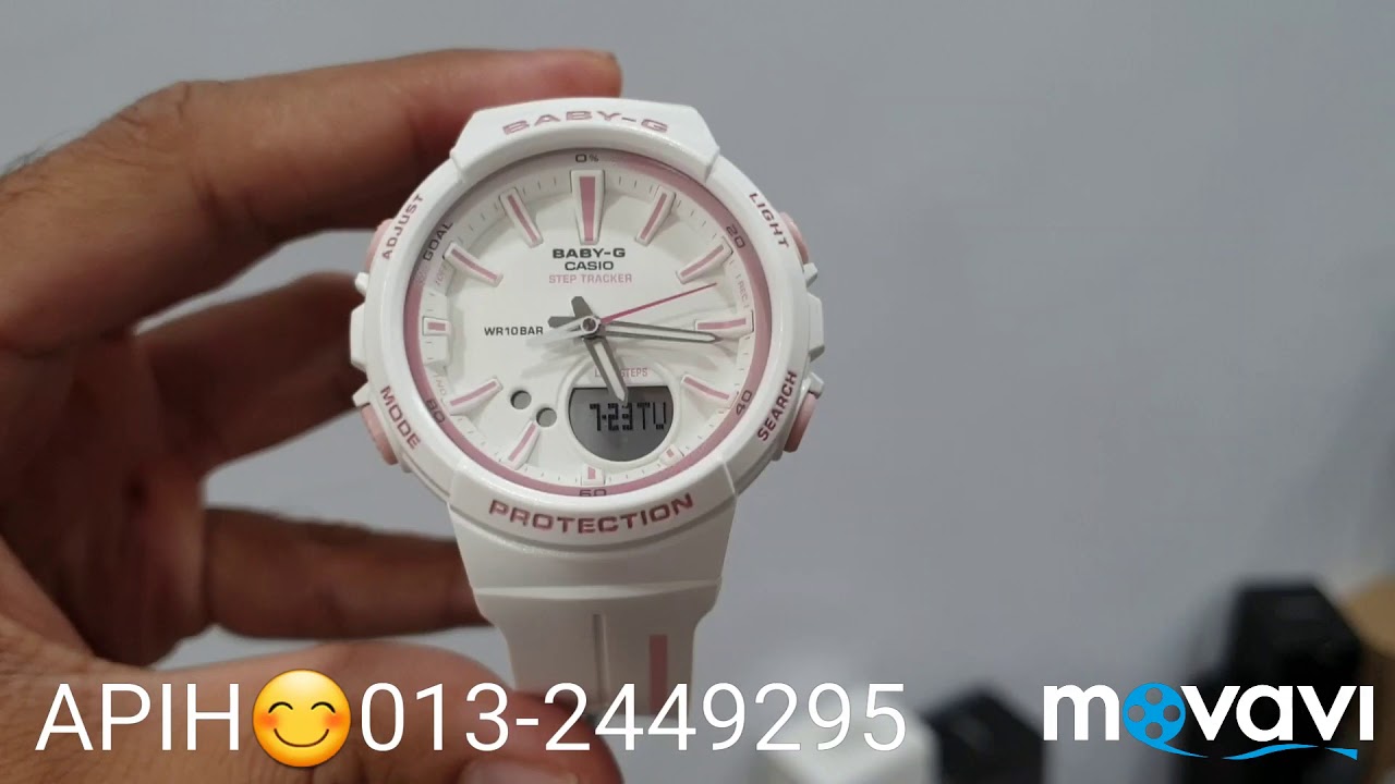 Jam BABY-G ORIGINAL BGS-100RT-7A Step Tracker - YouTube