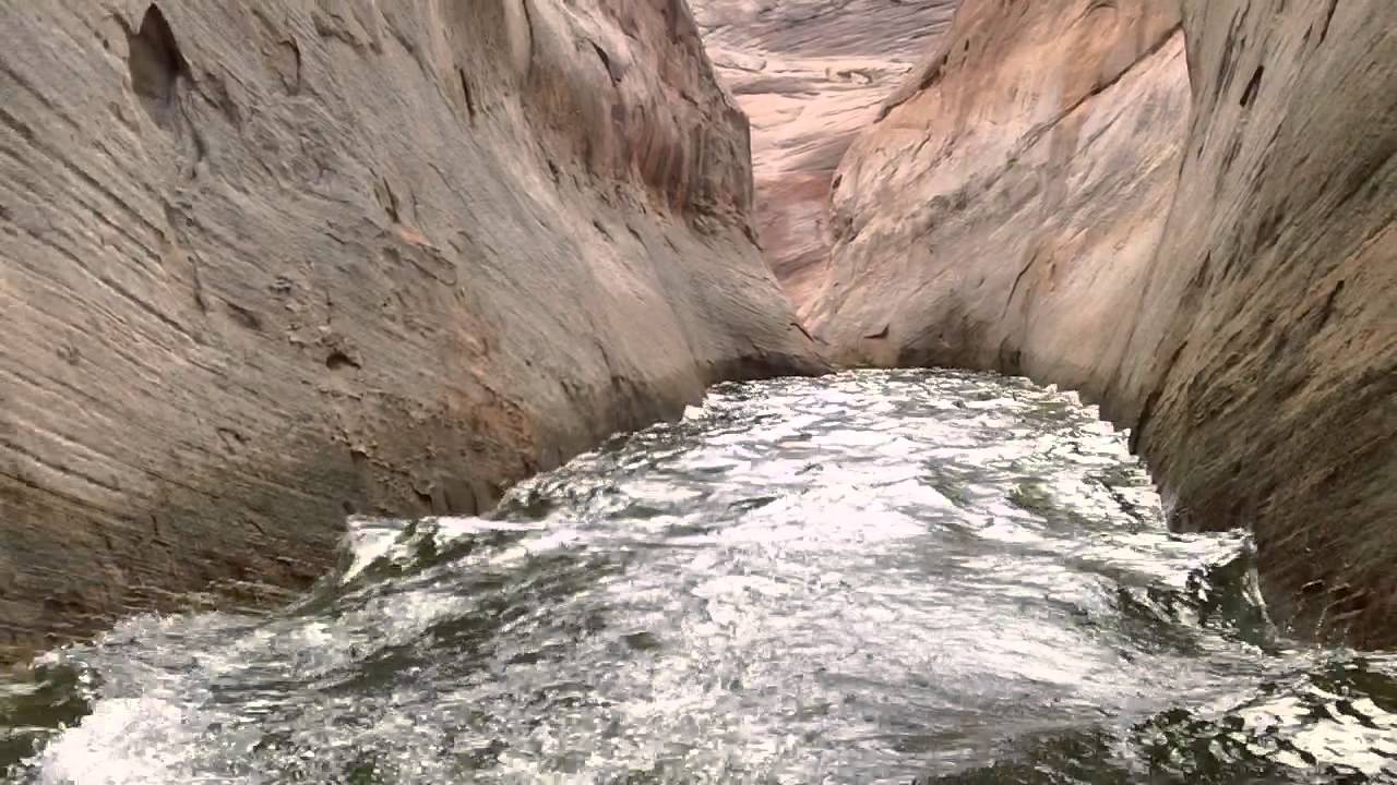 Lake Powell Mountain Sheep Canyon Slot - YouTube