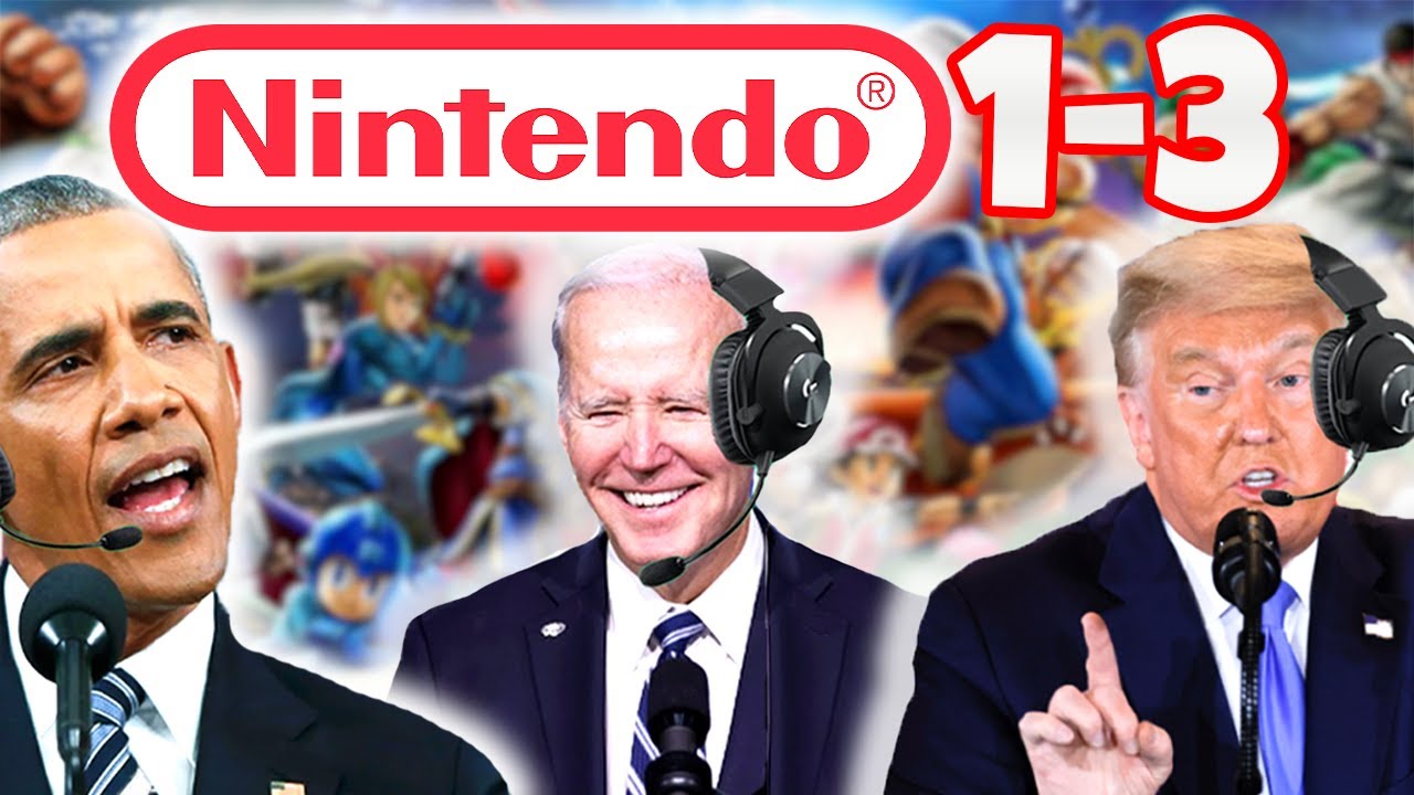 US Presidents Play Nintendo Games 1-3 - YouTube