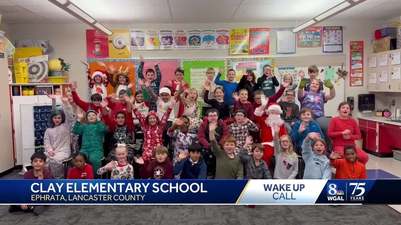 Happy Holidays! The 4th Grade Class from Clay Elementary School share a festive Wake Up Call for ...