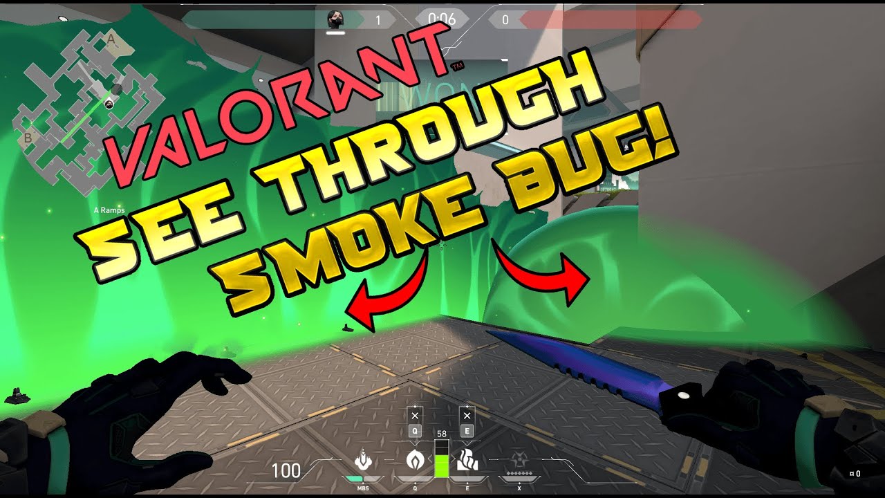 VALORANT NO SMOKE / SEE THROUGH SMOKE BUG!! | Valorant 1 - YouTube
