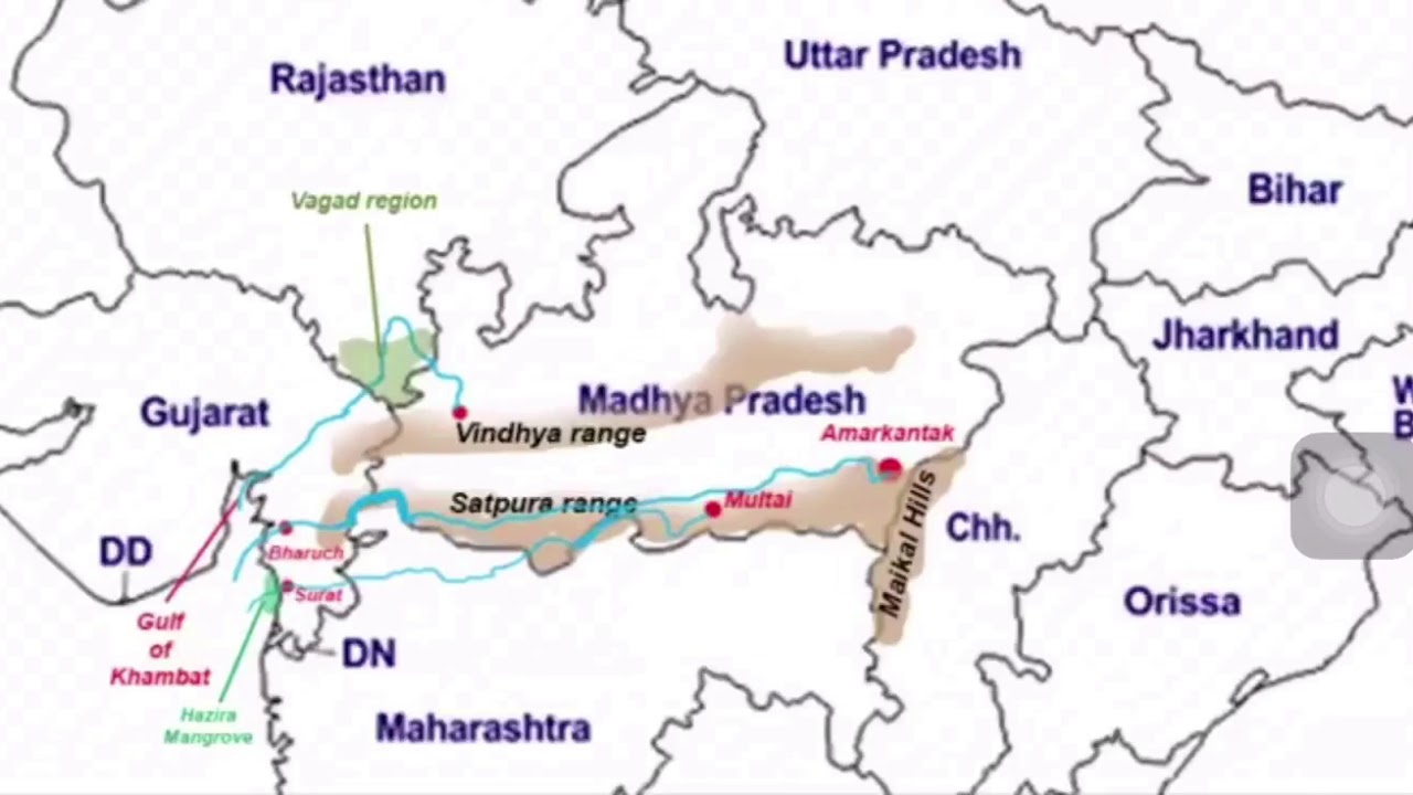 Mahi River || Source || States || Prelims || UPSC || Tamil - YouTube