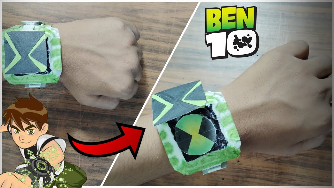 Diy How to make Ben 10 omnitrix - YouTube