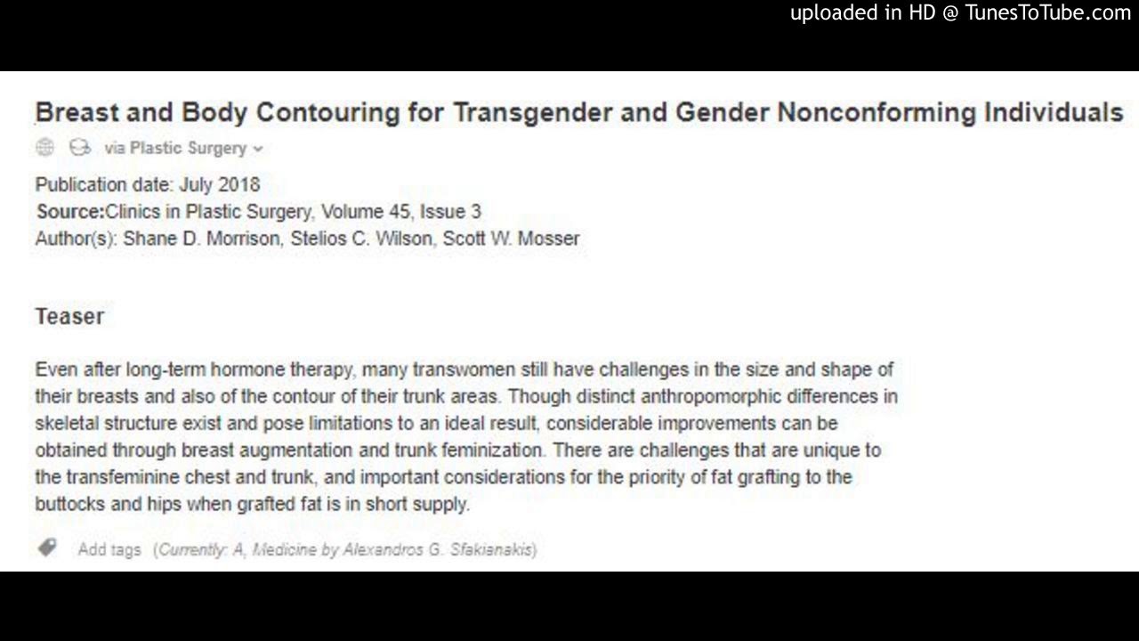 Breast and Body Contouring for Transgender and Gender Nonconforming ...