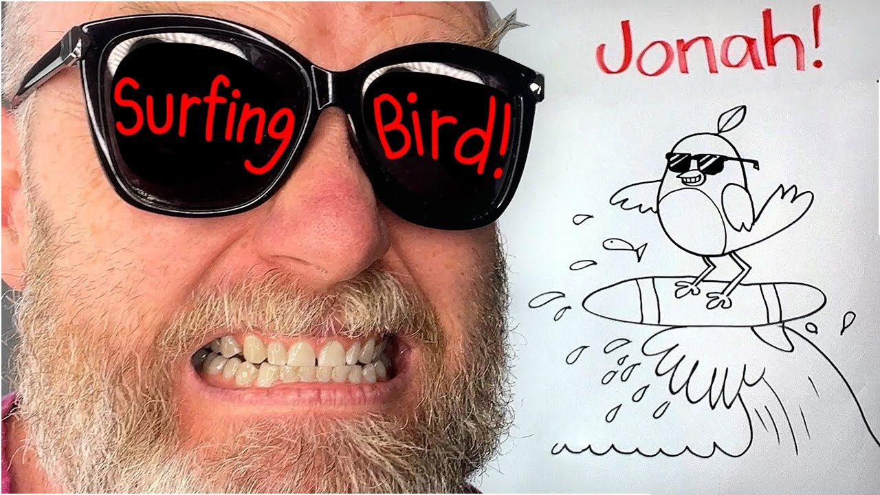 How to Draw a Surfing Bird 🐦🌊 - YouTube