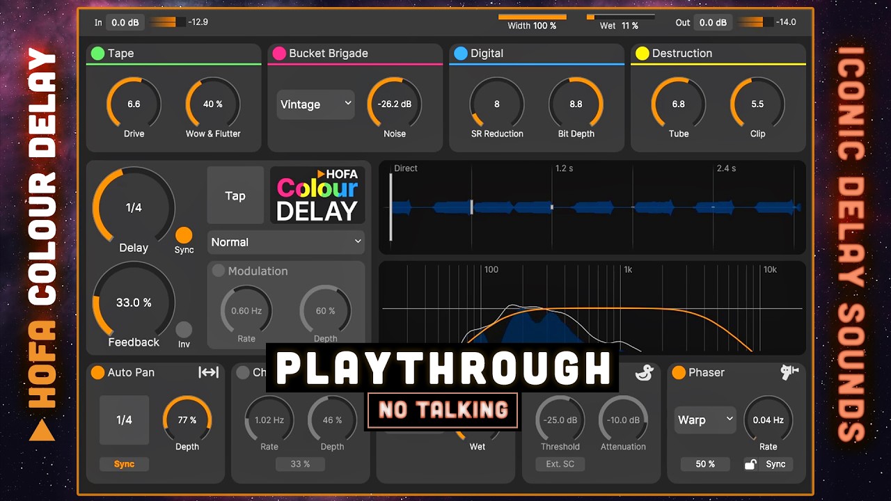 HOFA Colour Delay || First Impression - Usage & Sound || No-Talking-Walkthrough with ...