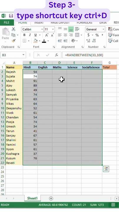 Excel Interview Question Students Marksheet in Excel #excel #exceltips #exceltutorial #msexcel ...