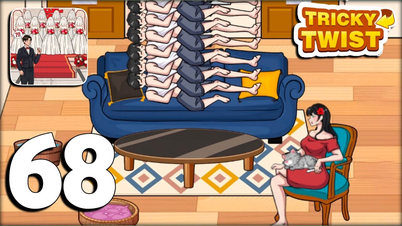 Tricky Twist Level 68 : Help The Women Calm Down The Anger Gameplay Walkthrough Solution - YouTube