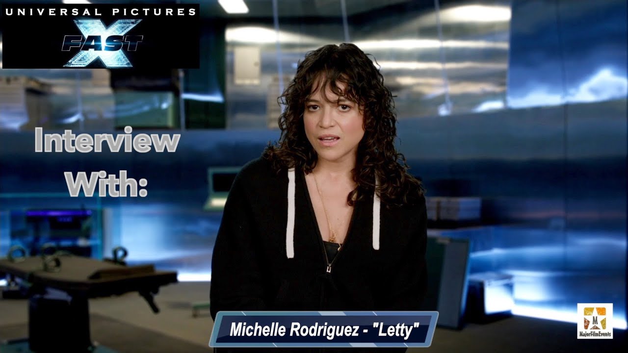 "Fast X" interview With Michelle Rodriguez - YouTube