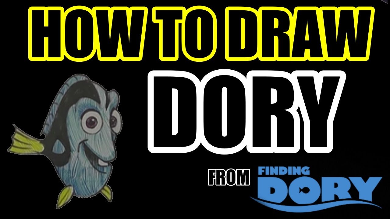 Drawing Tutorial - Drawing For Kids On How To Draw Dory From Finding ...
