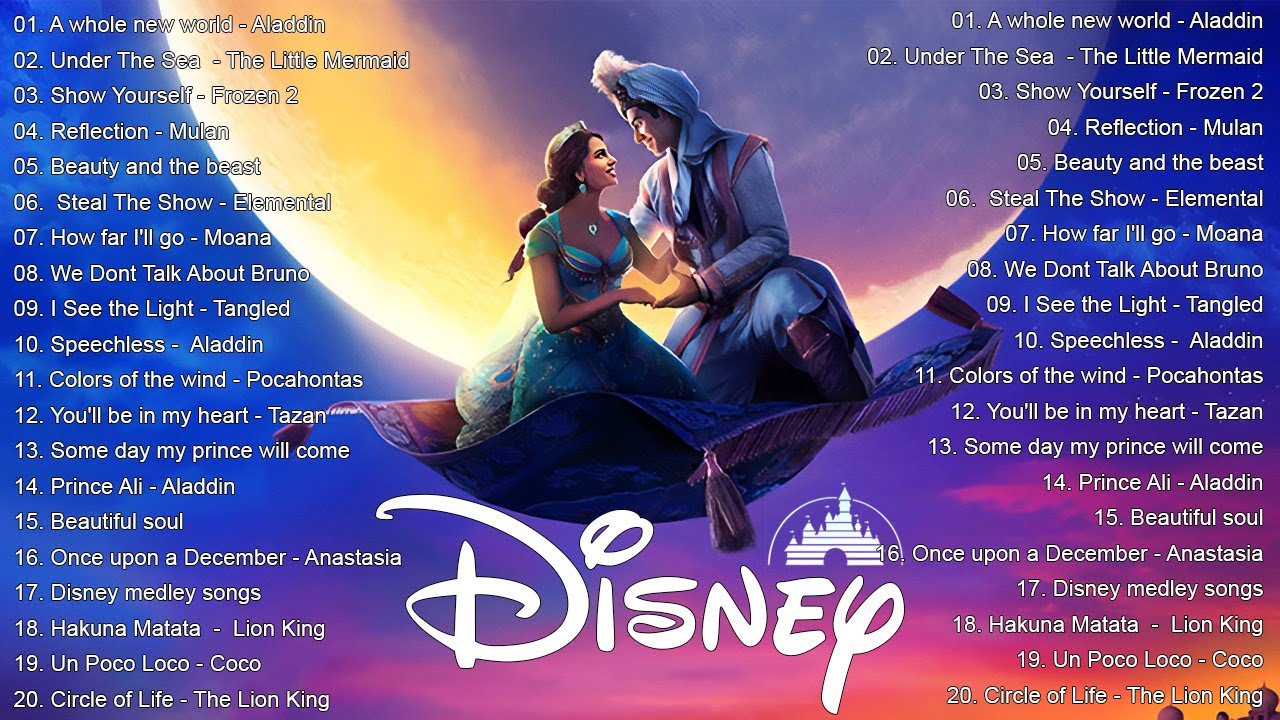 The Best Animated Classic Disney Songs Of All Time 1937 - 2023 - YouTube