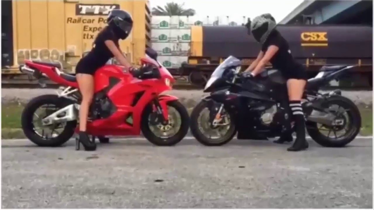 Pretty Girls Riding Wheelies | Best of Motorcycles Win Compilation 2016 ...