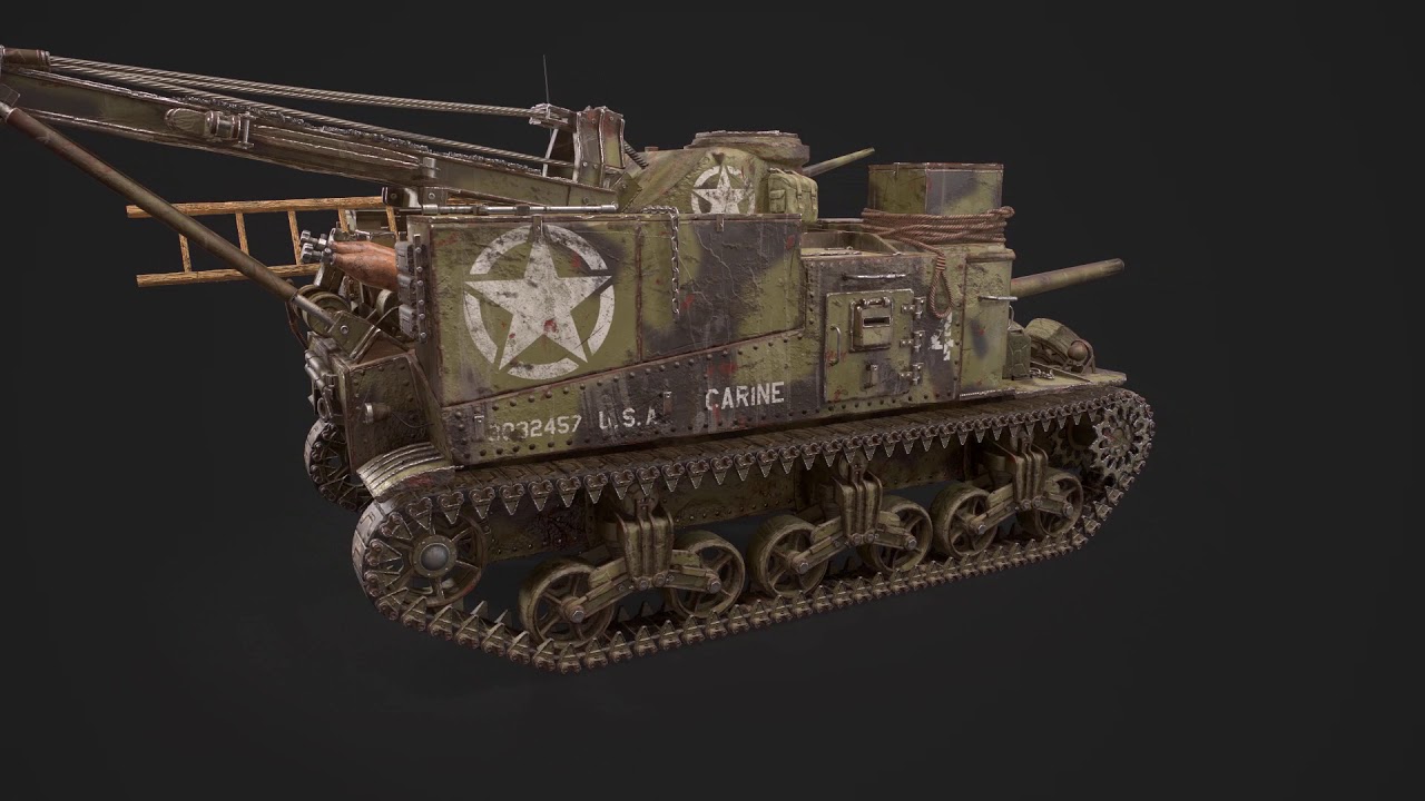 US tank recovery vehicle - YouTube