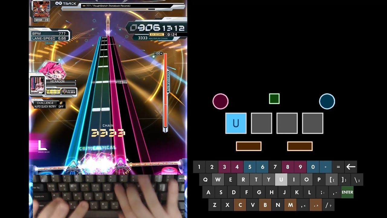 [SDVX] 777 MXM 99.9 UC (keyboard play) - YouTube