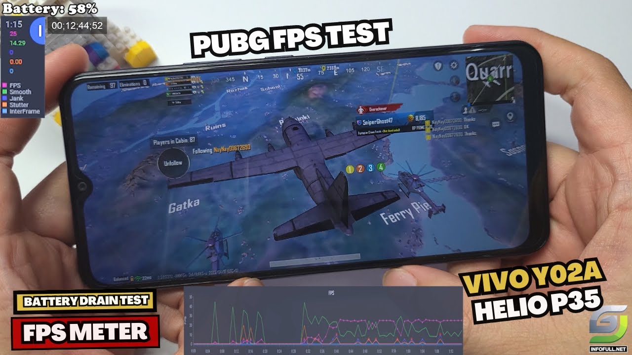 Vivo Y02A test game Pubg Mobile - YouTube