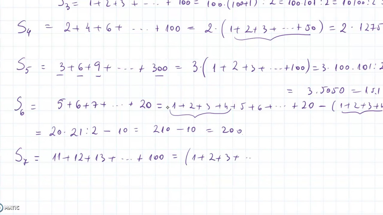 Sume Gauss - YouTube