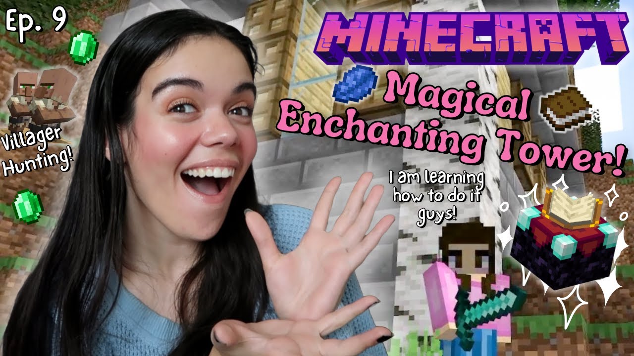 Building My Enchanting Tower in Survival Minecraft and Villager Hunting ...