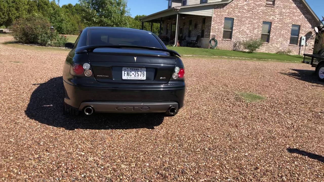 2006 GTO TSP headers and Bassani catback - YouTube