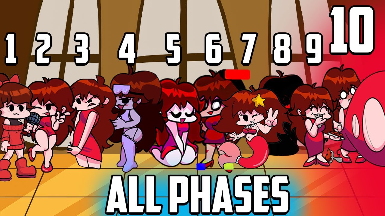 NEW Fat Girlfriend ALL PHASES (0-10 phases) Friday Night Funkin' VS ...