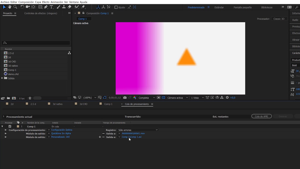 12.04 Renderizar una vez, exportar múltiples formatos en After Effects ...