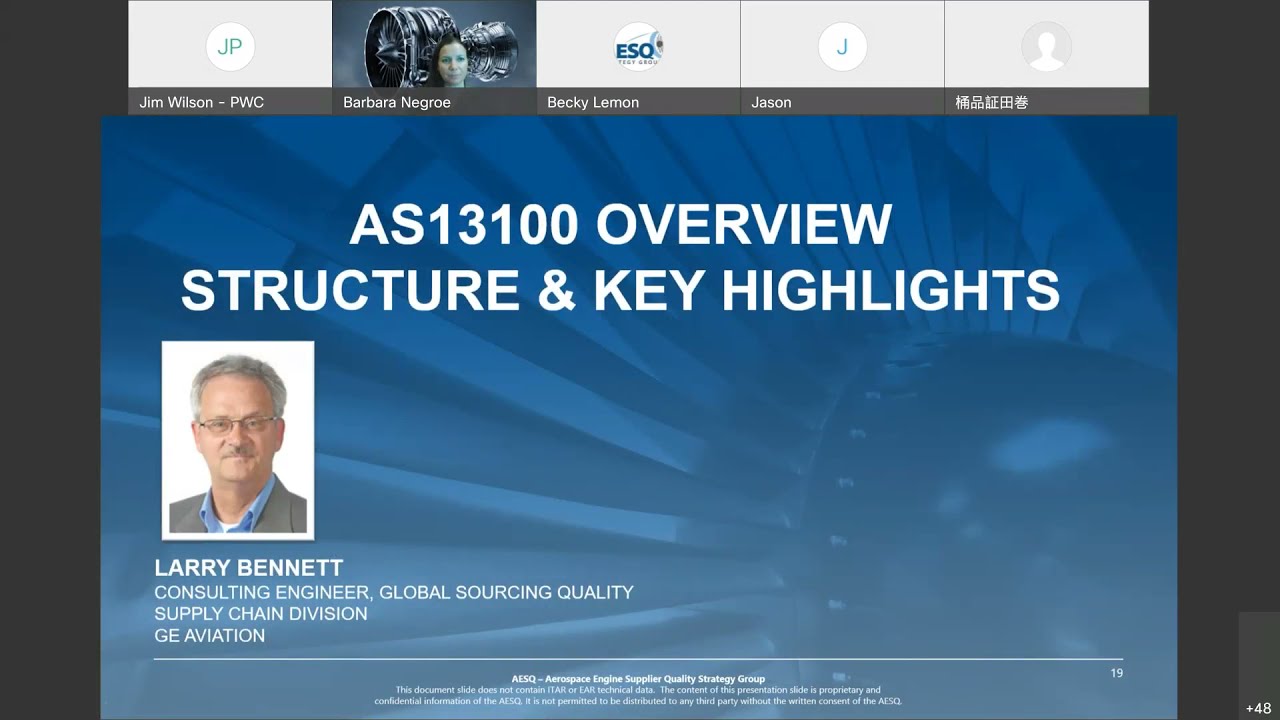 AESQ AS13100 Question & Answer Webinar presented October 26, 2021 - YouTube