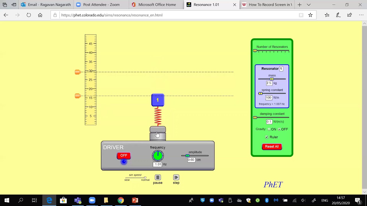 7.14 Resonance Mass Spring - YouTube